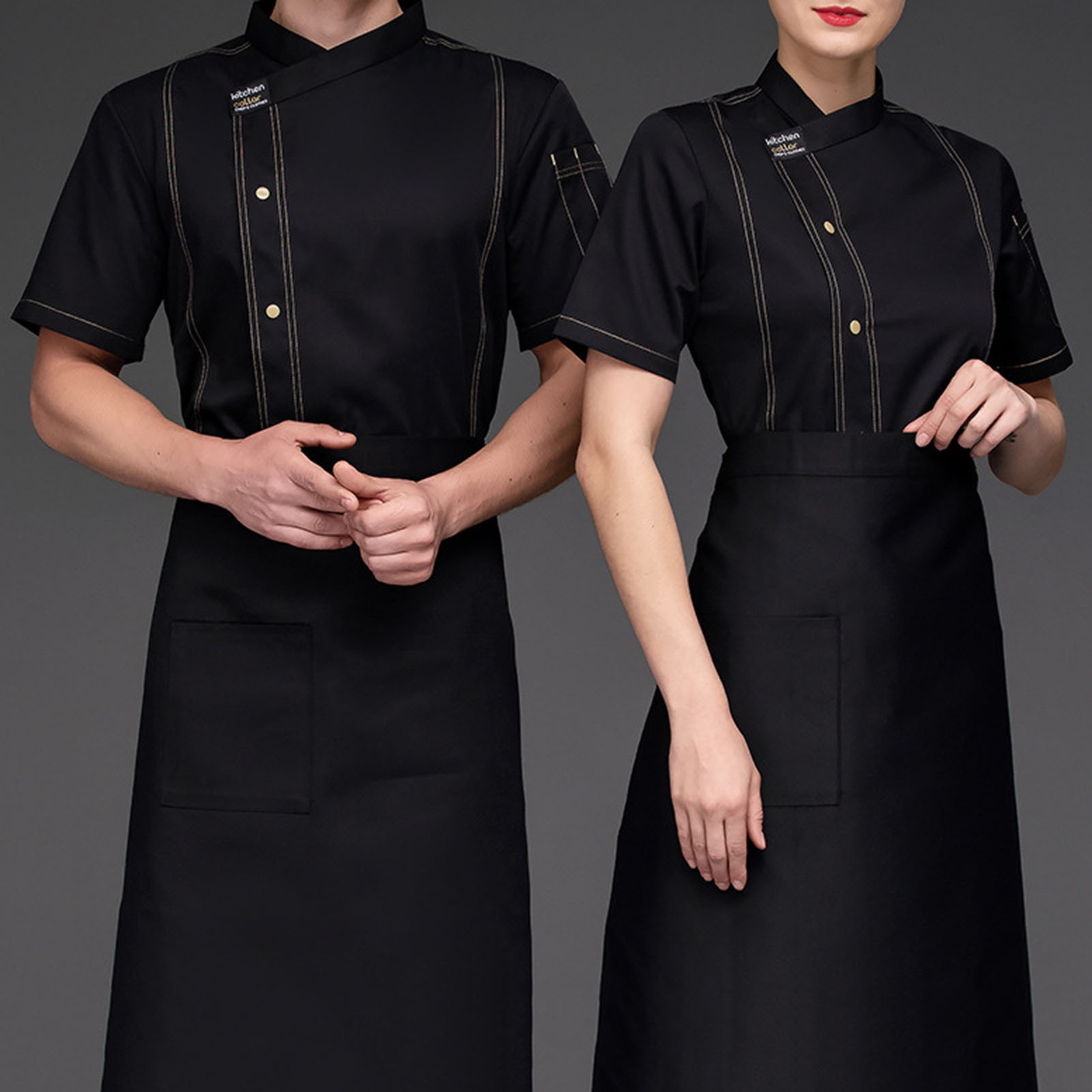 Stain-resistant Chef Clothes Sweat-wicking Chef Garments Chef with for ...