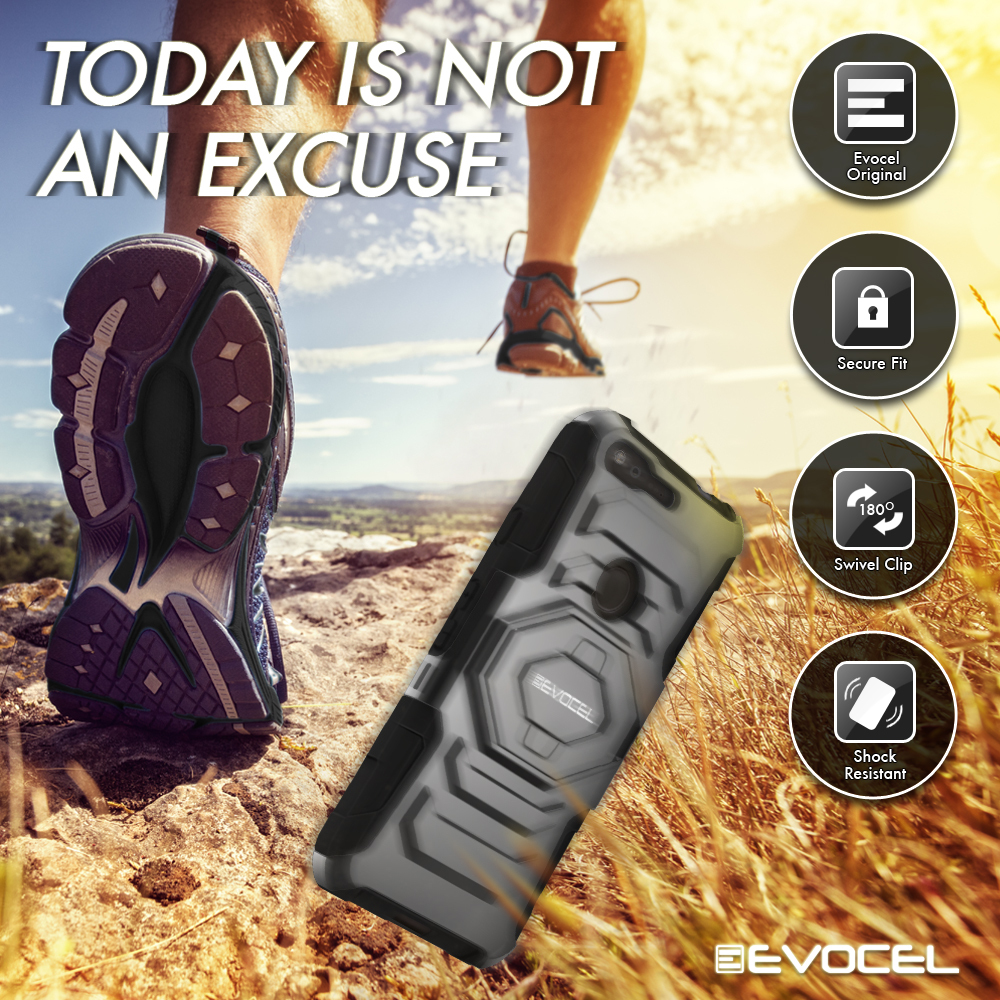Google Pixel Case, Evocel Dual Layer Case w/ Belt Clip & Kickstand | eBay