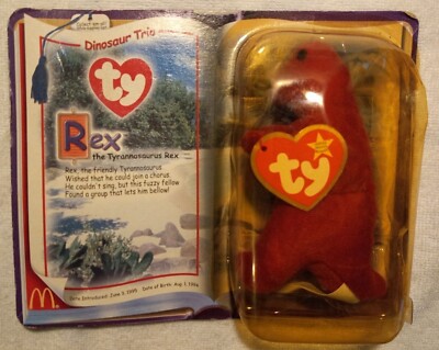 McDonald’s -1995 TY Rex The Tyrannosaurus Rex Beanie Baby | eBay