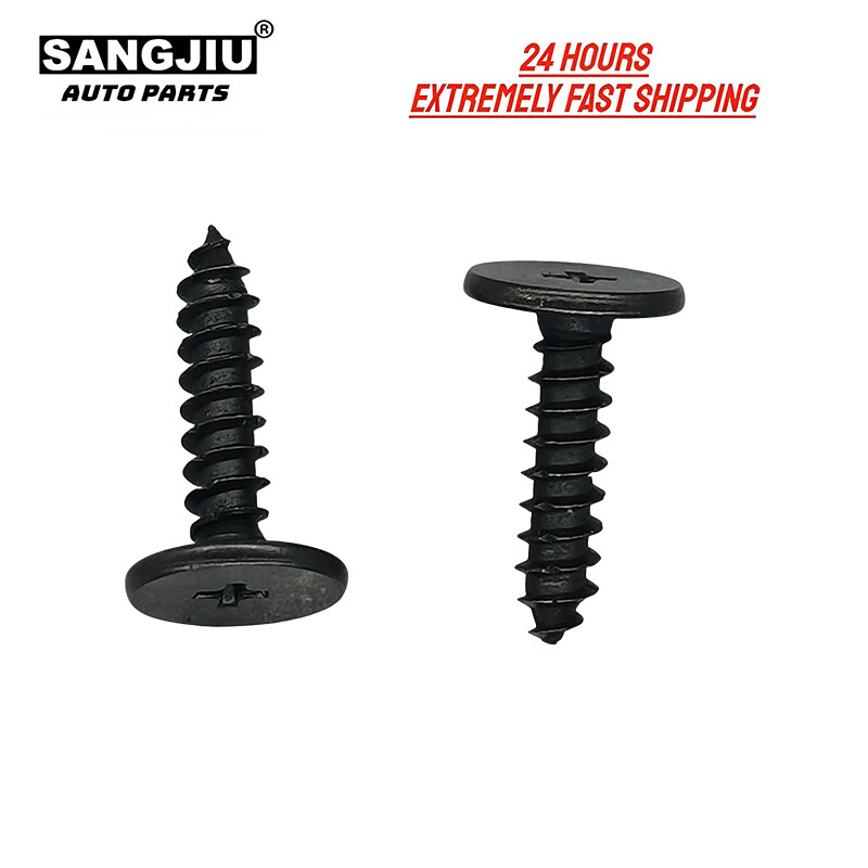 Honda HRV Civic Clarity Bumper Flat Head Tapping Screw | 10Pcs | Black ...