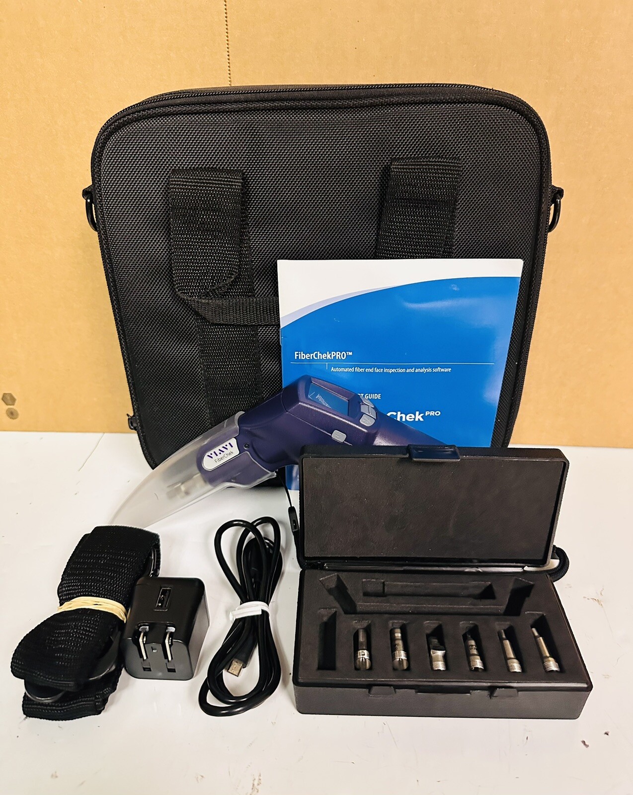 Viavi FiberChek Fiber Inspection Microscope -1 Tip M# 22108525 (DEVICE ...