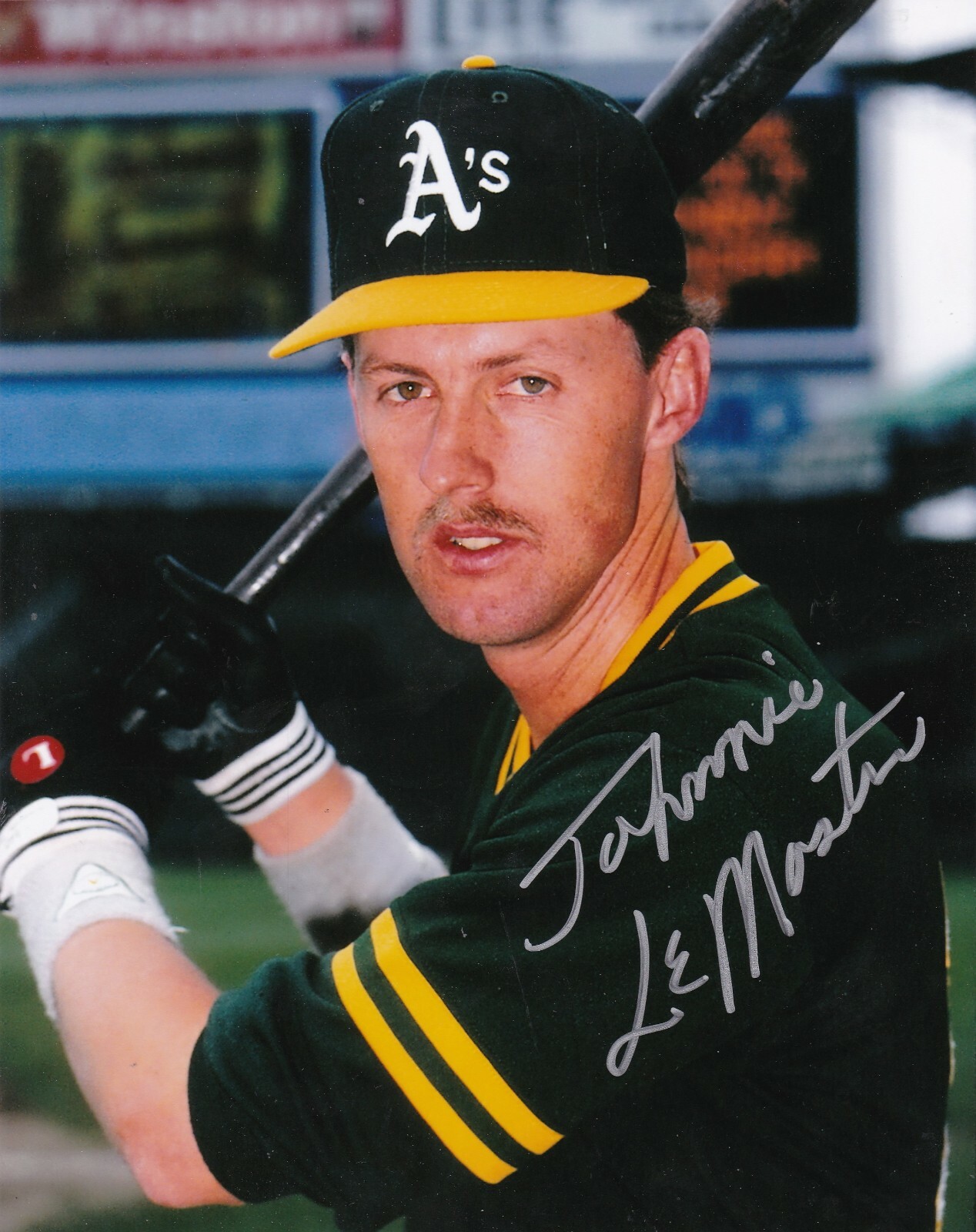 JOHNNIE LEMASTER OAKLAND A'S ACTION SIGNED 8x10 | eBay