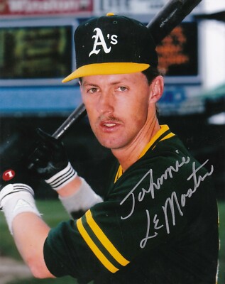 JOHNNIE LEMASTER OAKLAND A'S ACTION SIGNED 8x10 | eBay