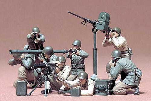 TAMIYA 35086 1:35 US Gun and Mortar Team Plastic Model Kit | eBay