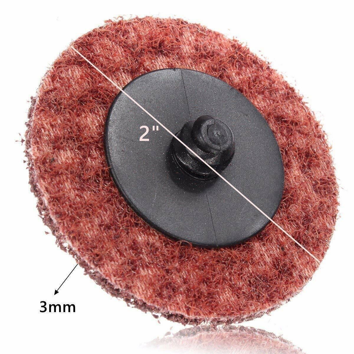 46Pcs 50mm 2" Type R Roll Lock Quick Change Discs Die Grinder Sanding ...