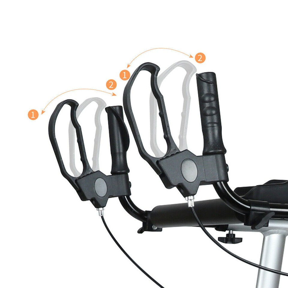 Mobility Upright Rollator Mobility Walker Lightweight with Arm Support ...