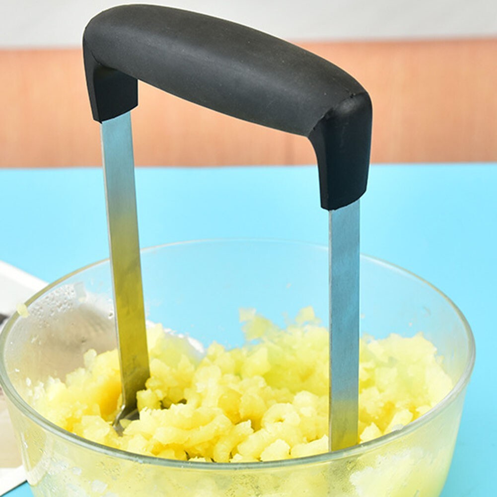 Stainless Steel Heavy Duty Broad Mashing Plate Potato Masher Kitchen ...