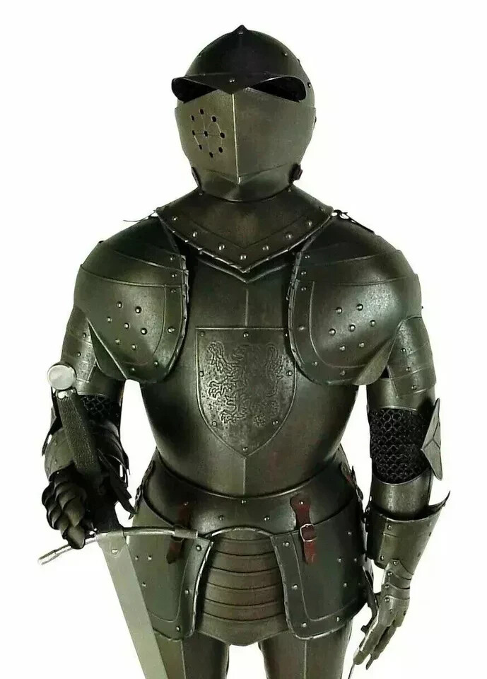 Medieval Gothic Armor Knight Wearable Suit Of Armor Crusader Combat ...
