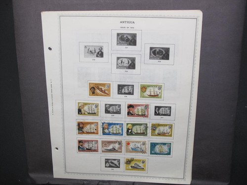 Antigua Collection On Minkus Album Pages 1862 To 1979 | eBay