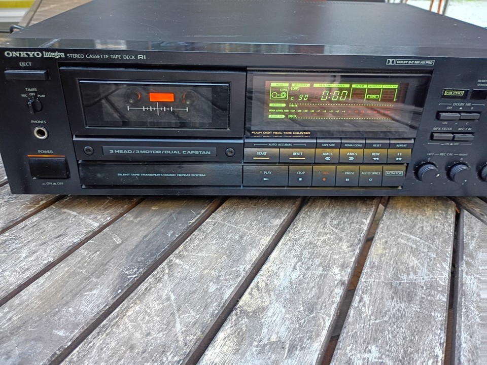 ONKYO Integra TA-2800 3-Head 4 Track Stereo Cassette Tape Deck TESTED ...