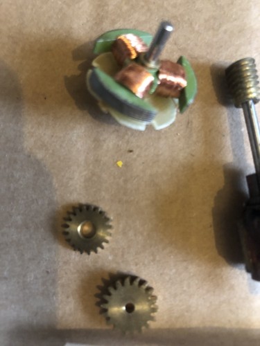 Collection of OO / HO Gauge Motor Parts - Bushes, Worm Drives, Pick ups ...