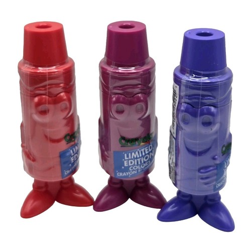 Lot Of 3 New Crayola 2025 Limited Edition Retired Colors Sharpeners ...