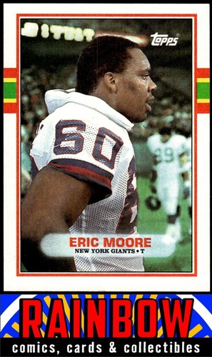 1989 Topps #169 Eric Moore Rookie New York Giants | eBay