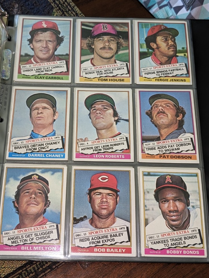 1976 Topps Baseball Complete Set w/ PSA Yount & Eckersley Rookie + 2 ...
