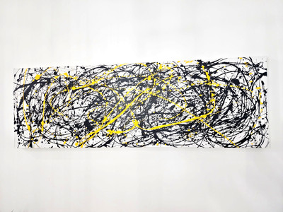 Unique Jackson Pollock Repro Oil on Canvas Orig Painting Abstract ...