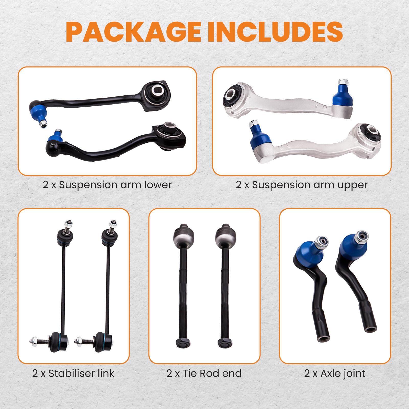 FRONT SUSPENSION CONTROL ARM KIT FOR MERCEDES-BENZ W203 CL203 S203 C209 ...