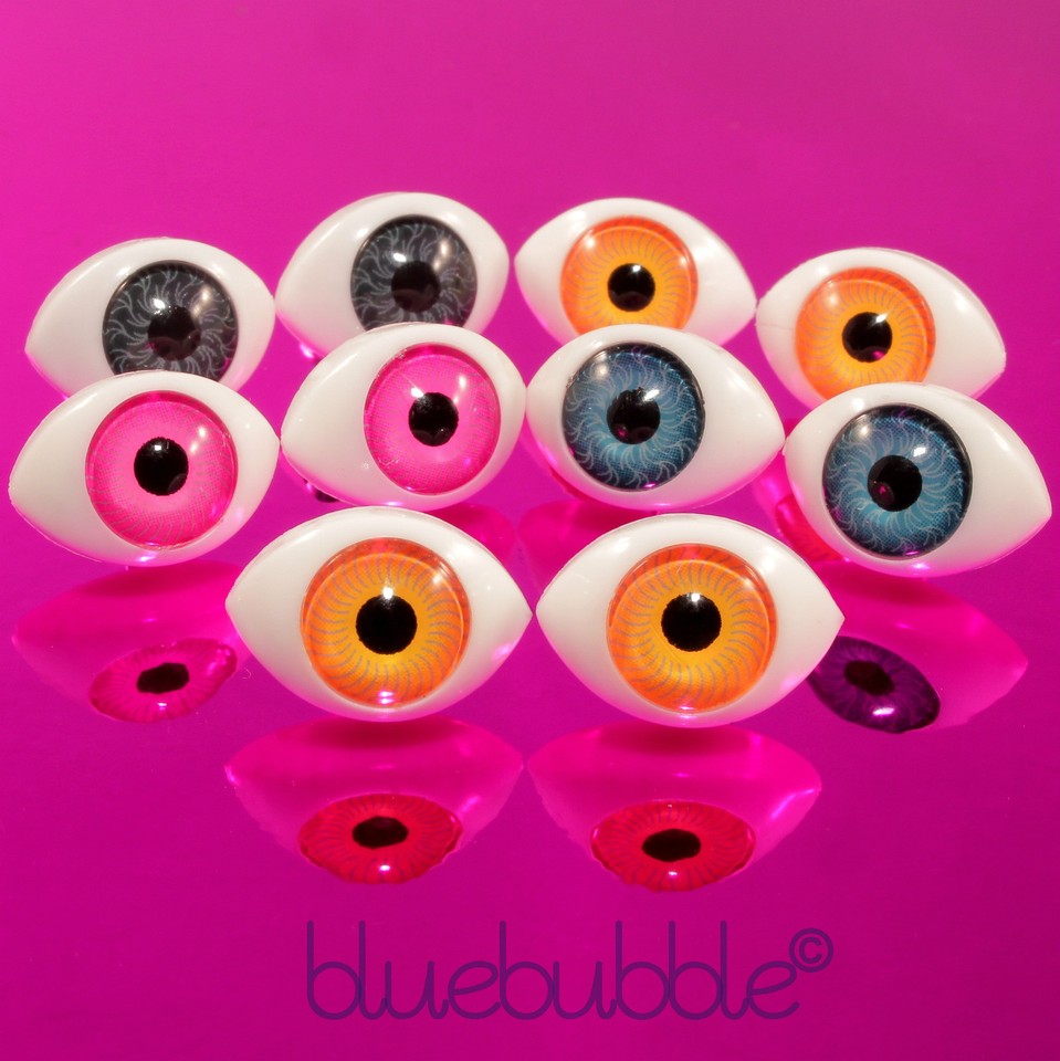 FUNKY EVIL EYE BALL EARRINGS KITSCH PUNK ROCK GOTH EMO SCARY HALLOWEEN ...