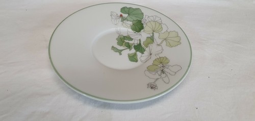 Block Spal Portugal 1980's Mary Lou Goertzen Geranium Painted Saucer ...