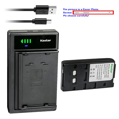 Kastar LED Charger Battery for Sony NP-55 NP-77 NP-78 NP-90 NP-98 NP ...