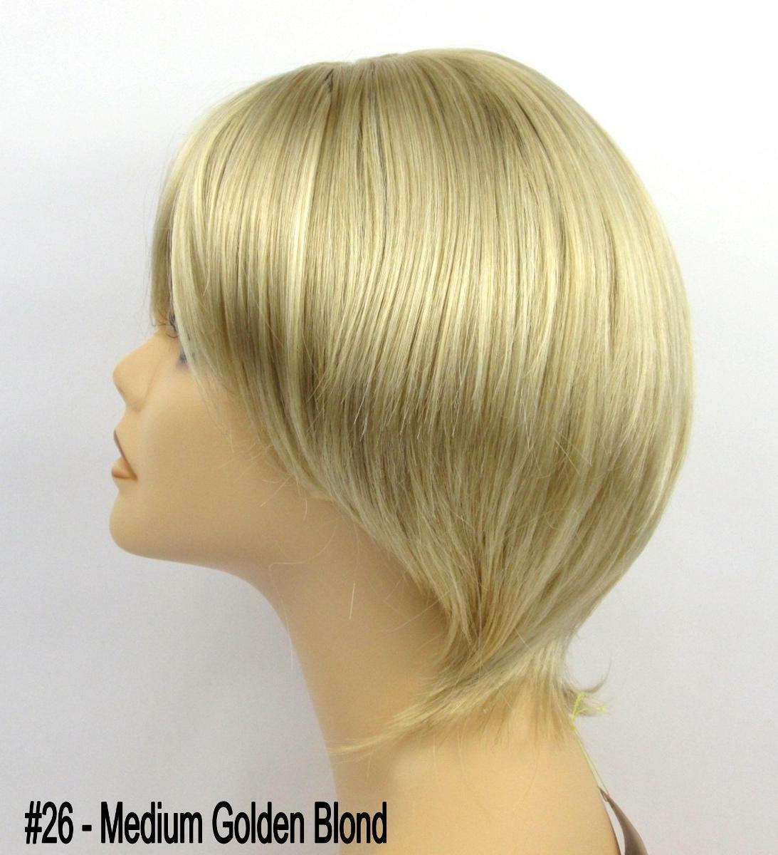 WOMEN COLLAR-LENGTH STRAIGHT HAIR WIG BLUNT W/ WISPY LAYERS BEVELED ...