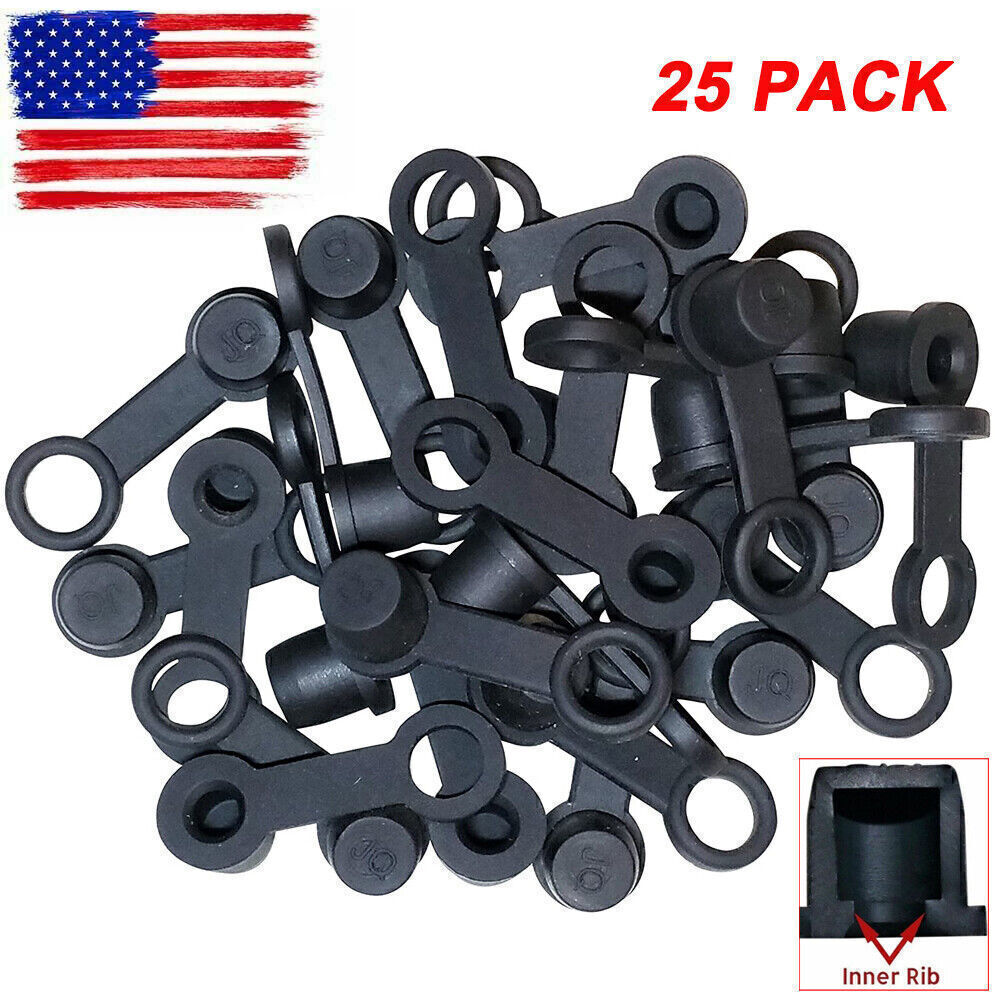 25-Pack Brake Bleeder Screw Caps Grease Zerk Fitting Cap Rubber Dust ...