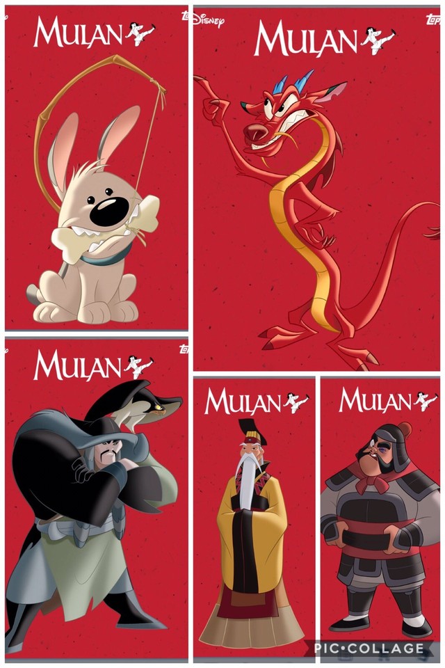 Topps Disney Collect Digital 14 Card Mulan Classic Character Cards ...