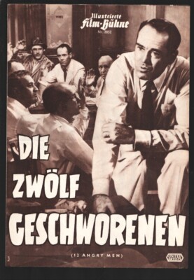 MAG: 12 Angry Men-Illustrierte Film-Buhne #3852-German language-United ...