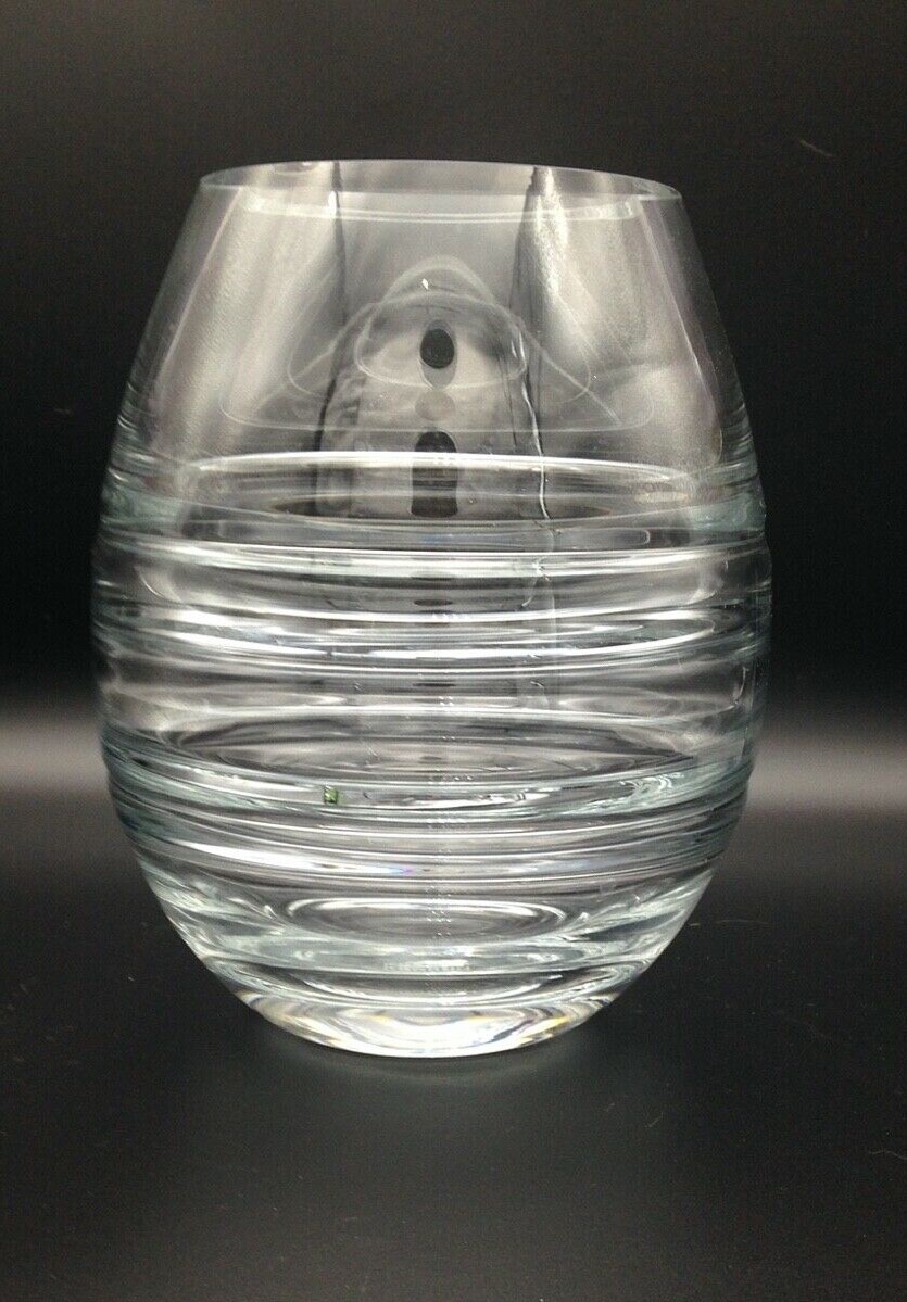 (A-2) Crystal 9 1/2 inch Vase Kronos Poland | eBay
