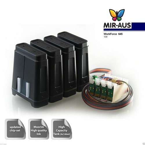 CISS for Epson WorkForce 645 cartridge 138 continuous ink supply system ...