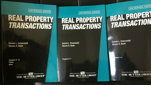 Real Property Transactions Manual The Rutter Group Law School Ed. 2022 ...