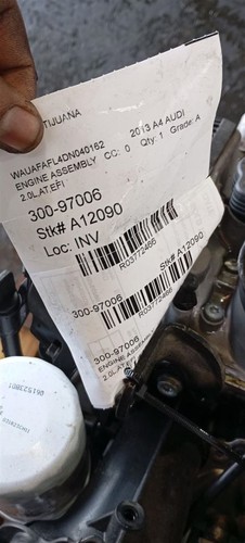 Engine 2.0L VIN F 5th Digit Turbo Engine ID Caeb Fits 13-16 AUDI A4 ...