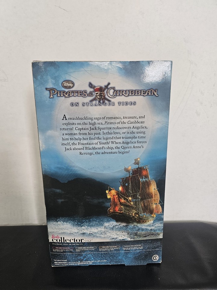 2011 MATTEL BARBIE ANGELICA PIRATES OF THE CARIBBEAN PINK LABEL DOLL | eBay