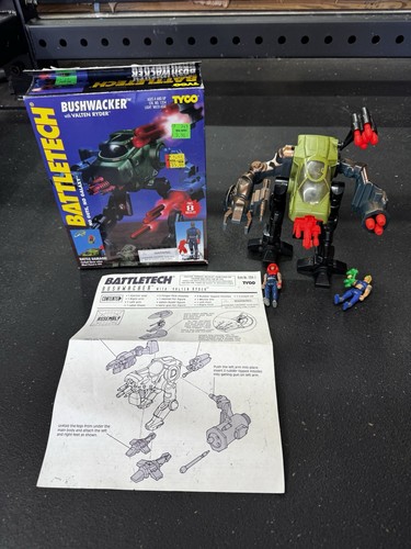 1994 TYCO BattleTech Bushwacker w/ Box, Manual, Figures & Missiles ...