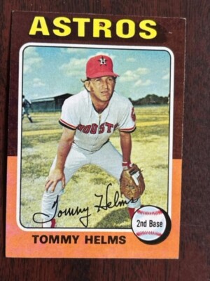 1975 Topps #119 Tommy Helms ASTROS NR/MINT SHIPS FREE IN NEW TOP LOADER ...