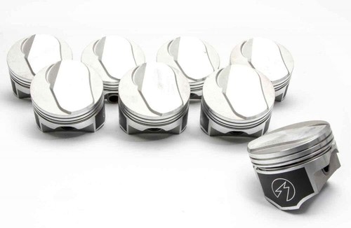 SPEED PRO Chevy BB 427 335/390 HP Forged Dome Coated Skirt Pistons Set ...