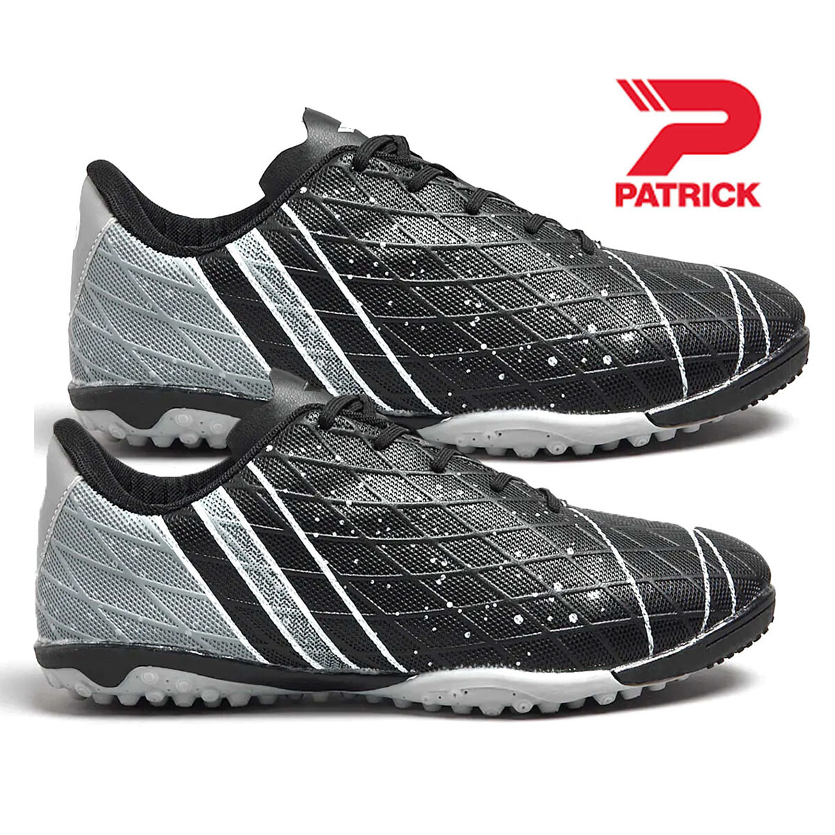 MENS PATRICK ASTRO TURF TRAINERS FOOTBALL SOCCER BOOTS LACE UP PADDED ...