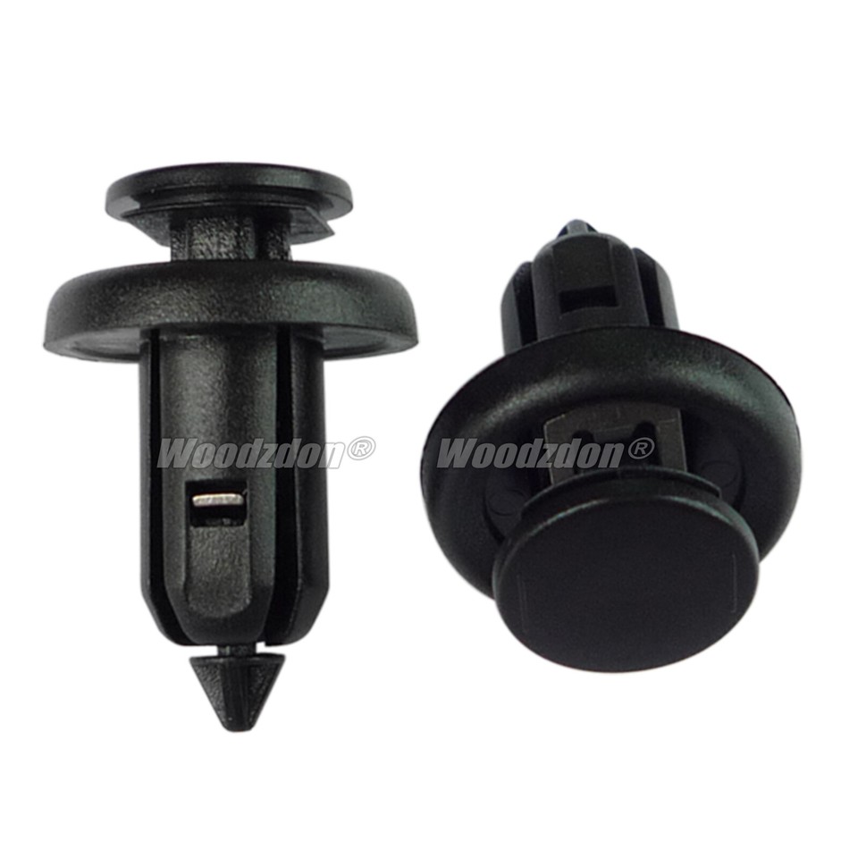 50pc Bumper Clip Splash Shield Push Type Retainer W/Metal Insert For ...