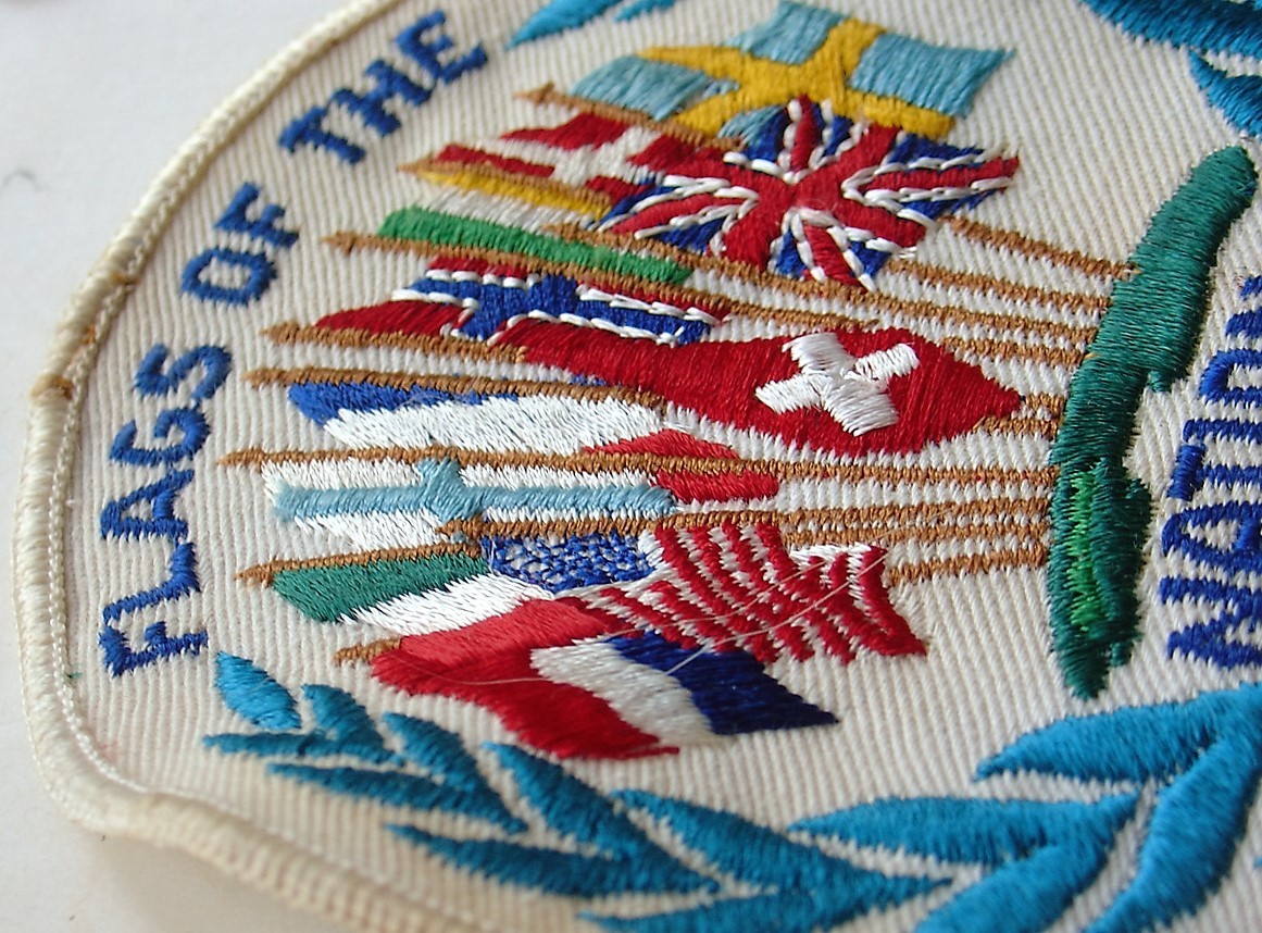 Vintage Boy Scouts BSA Patch Flags Of The Nations Trail Patch | eBay