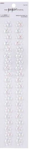 BORDERS Pearl AB Rhinestone Bling Adhesive Gems Wedding Paper Studio 12 ...