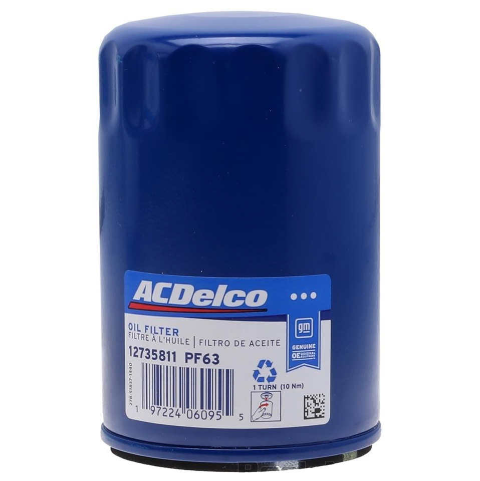 1 Engine Oil Filter ACDelco GM OE/GM Genuine Parts PF63 REPLACE OEM ...