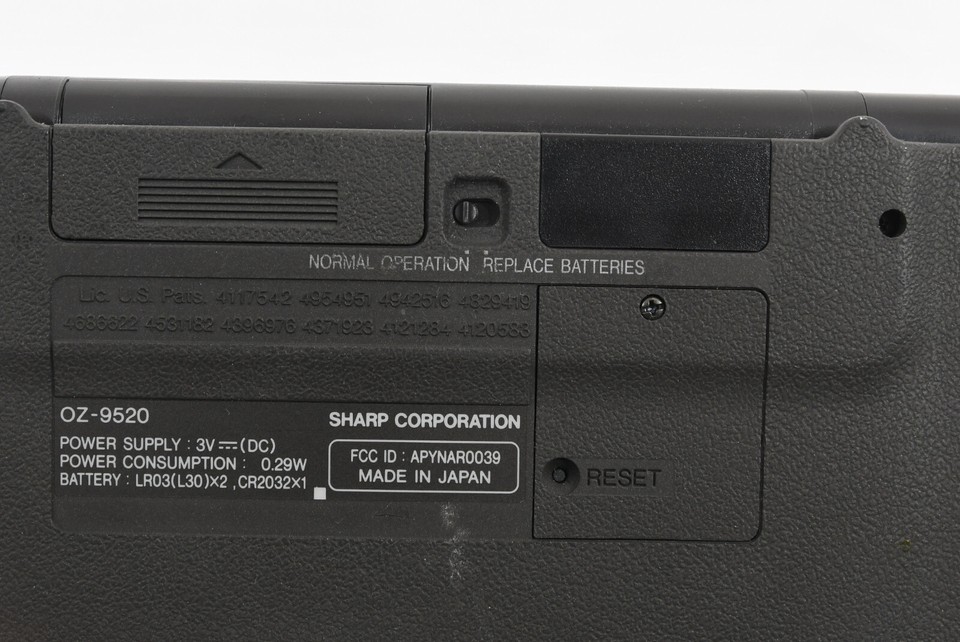 Sharp Wizard OZ-9520 512KB Digital PDA Organizer Black Handheld – Fast ...