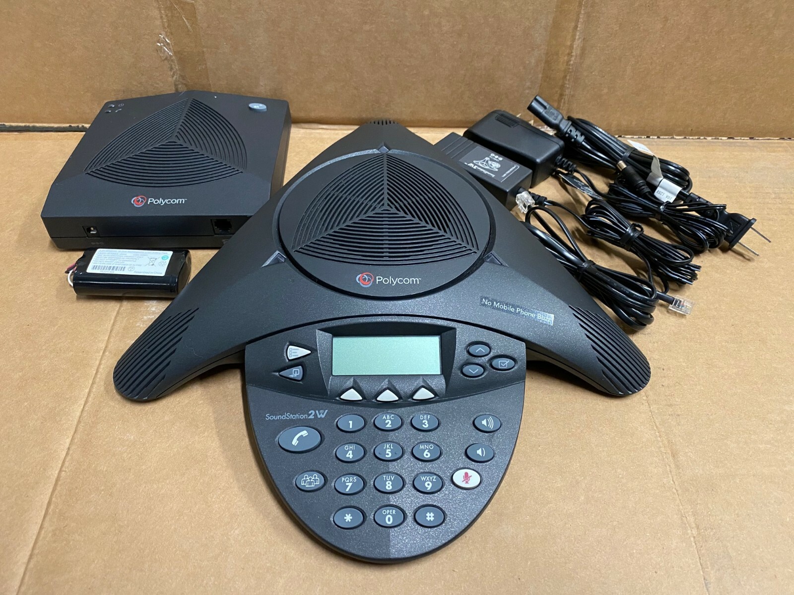Polycom Soundstation 2W 1.9GHz DECT 6.0 Wireless Conference Phone 2201 ...