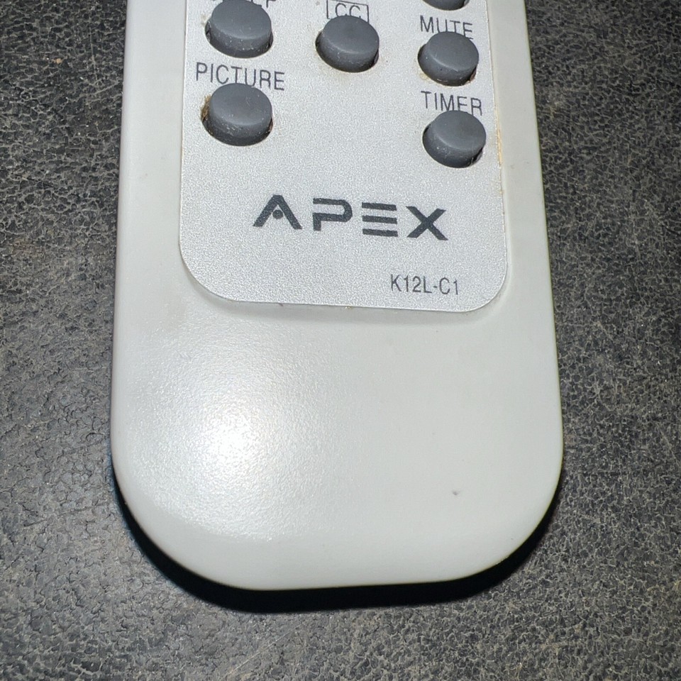 💲 Apex K12L-C1 Gray Remote Control For TV AT2008, AT2008S, KT2006 ...