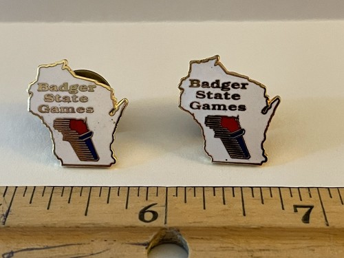 Wisconsin Badger State Games Lapel Pin / 2 pins | eBay