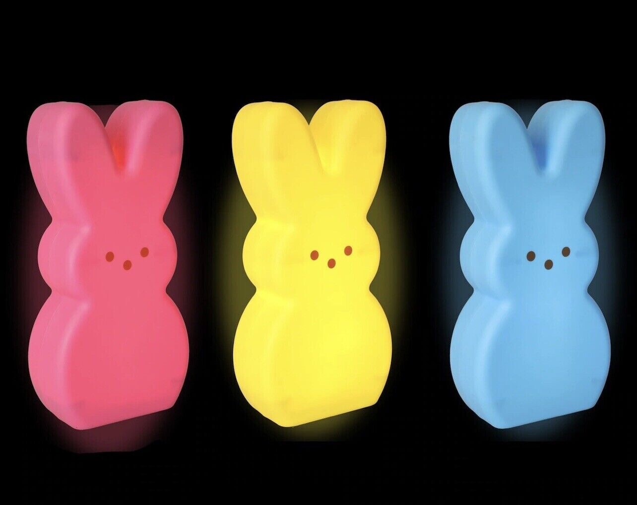 PEEP lights led Battery operated Pink yellow Blue Candle Easter Decor ...