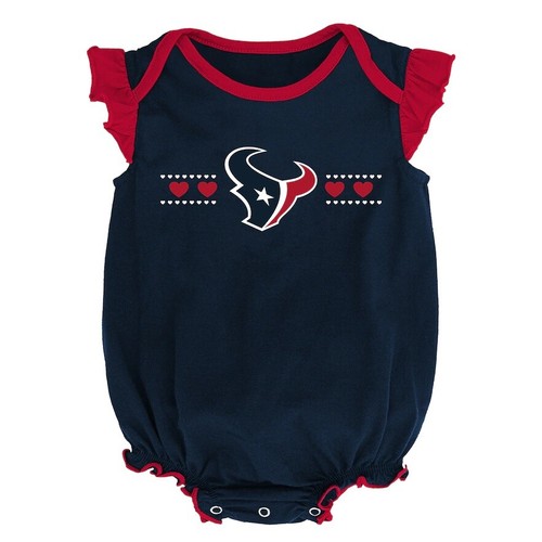 Infant Newborn Baby Girls NFL Houston Texans Bodysuit Creeper Outfit 24 ...