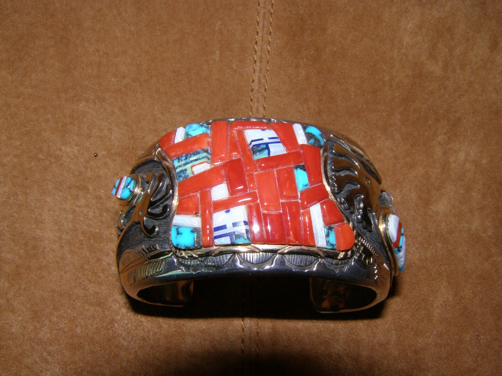 Wilbert Manning ------ Spectacular Bracelet ----- Silver with Gold ...