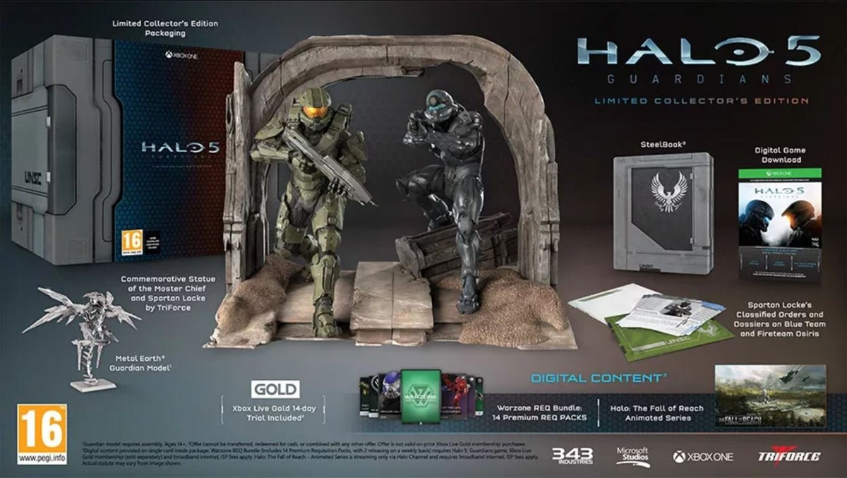 Pack Halo 5 Xbox One Xbox One Con Halo 5 Y Otros Juegos, Pack
