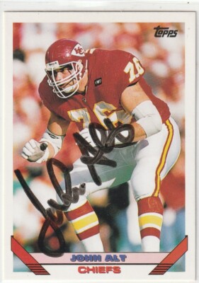 John Alt- Signed Card - 1993 Topps #112 - Kansas City Chiefs | eBay