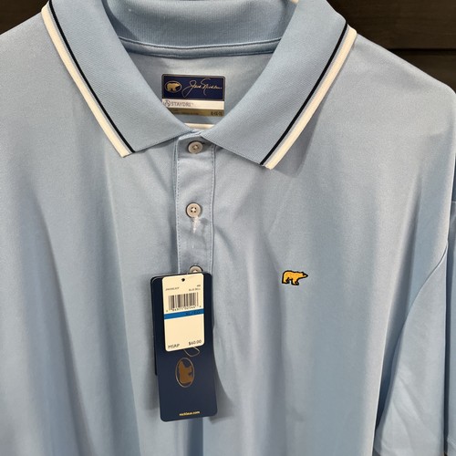 Jack Nicklaus Light Blue XL Mens Stay Dri Polo Shirt With Tags MSRP $60 ...